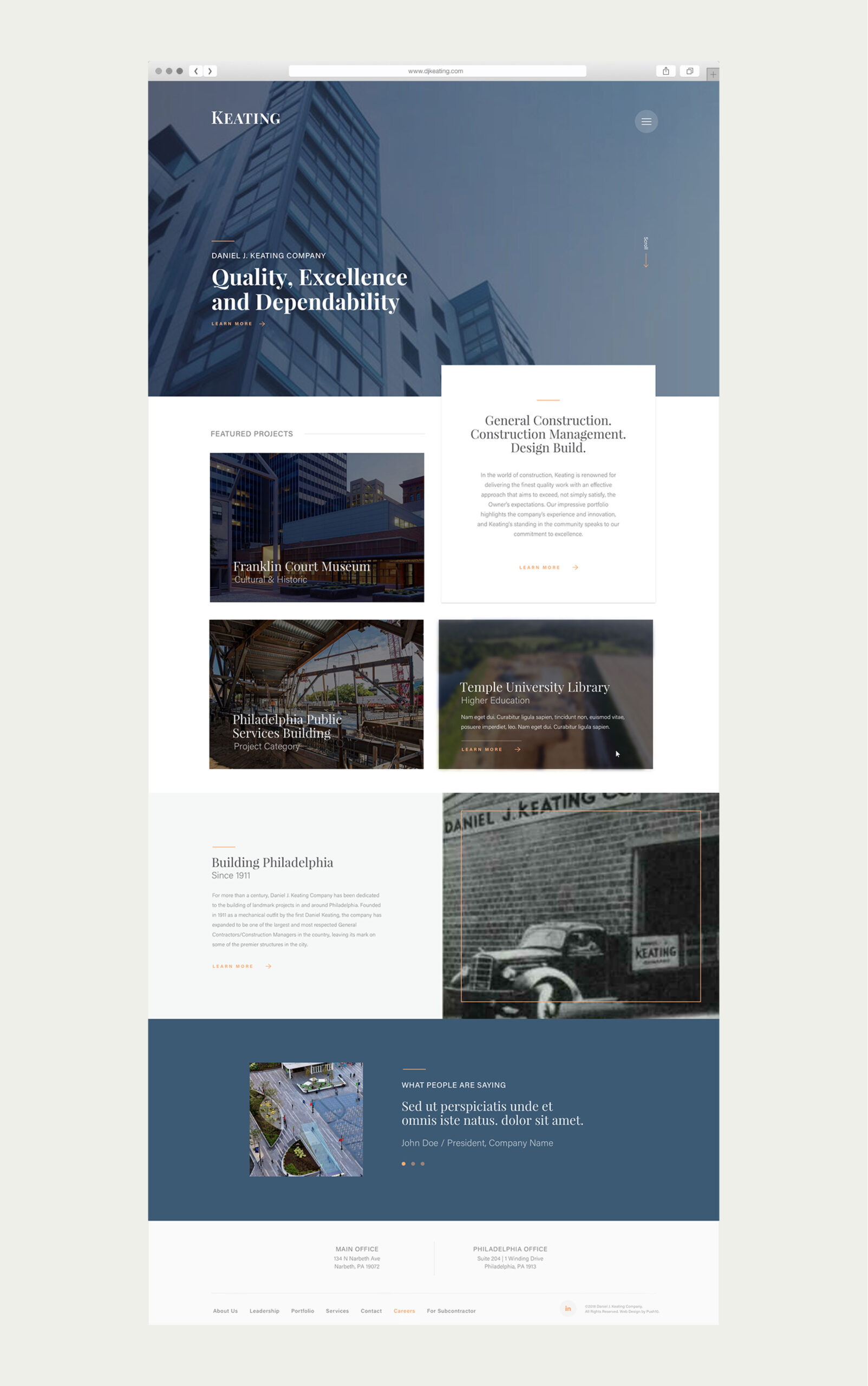 Branding and Web Design for Philadelphia Construction | Third & Arch